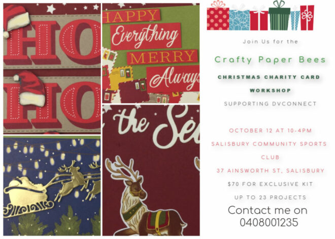 Crafty Paper Bees Christmas Charity Day Workshop - Ann's PaperWorks